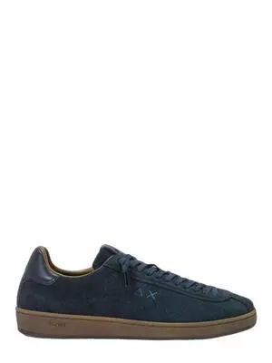 SUN 68 Urban Peak Suede Logo-embroidered Sneakers - Blue