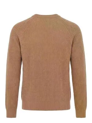 Altea Ribbed-knit Raglan-sleeve Sweater - Brown