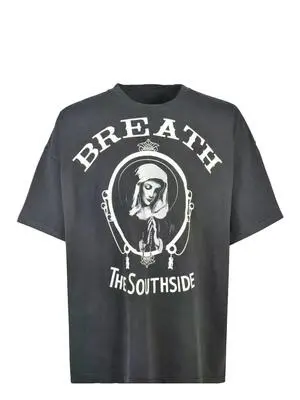 BREATH Graphic-print T-shirt - Grey