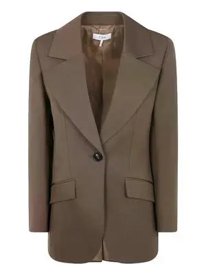 Chloé Single-breasted Blazer - Brown