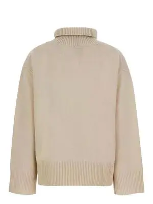 Soft Goat Boyfriend Cashmere Sweater Neutrals