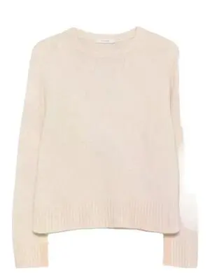 Kristensen Du Nord Ribbed-trim Crew-neck Sweater - Neutrals