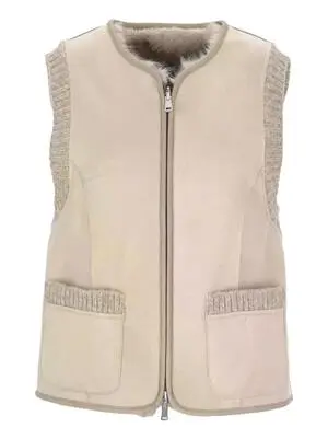 URBANCODE Ribbed-knit Panelled Jacket - Neutrals