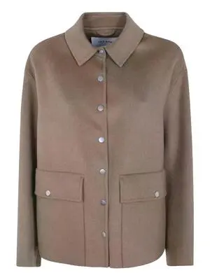 IVY OAK Press-stud Wool Jacket - Neutrals