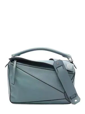 Loewe 2000s Medium Puzzle Satchel Bag Blue