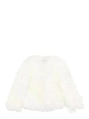 Ermanno Scervino Round-neck Faux-fur Jacket - White