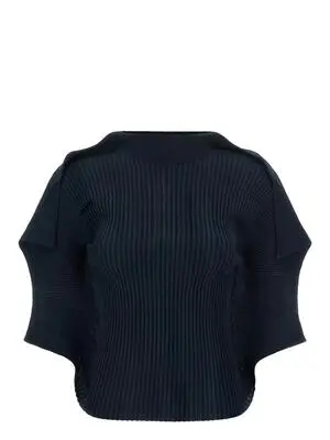Issey Miyake Prance Sculptural-sleeve Top - Blue