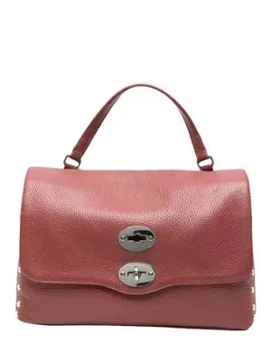 ZANELLATO Postina Daily Studded Leather Tote Bag - Red