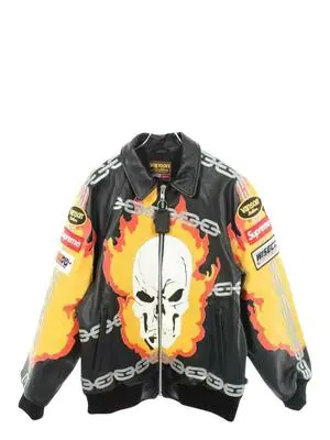 SUPREME 2020s X Vanson Ghost Rider Leather Jacket