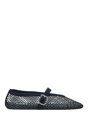 AZZEDINE ALAIA Ballerina Mesh Ballet Flats - Blue/dark