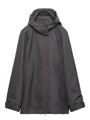 Prada Mélange Hopsack Wool Jacket - Grey