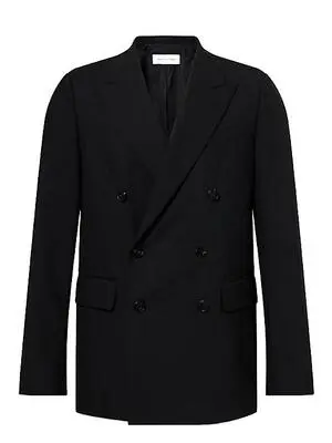 Dries Van Noten Barry Double-breasted Wool Blazer - Black