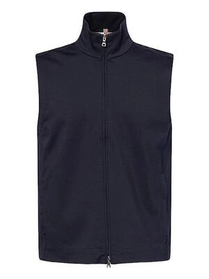 Orlebar Brown Dorien Funnel-neck Jersey Gilet - Night Iris