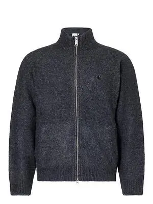 Carhartt Work In Progress Curtis Zip-up Woven Knit Jacket - Tangled Black