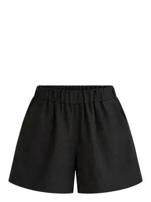 IDYLLO Linen Shorts - Black