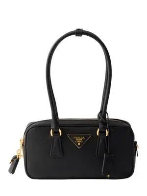 Prada Saffiano Leather Top-handle Mini-bag Black