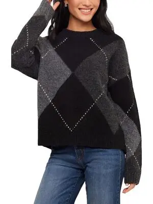 Karen Kane Argyle Sweater - Multi Color