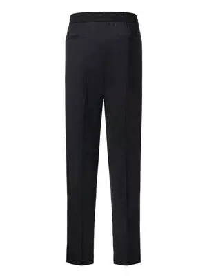 Zegna Pleated Elasticated-waistband Trousers - Blue