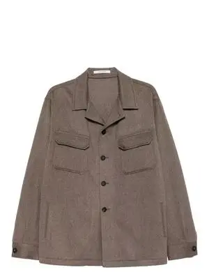 Tagliatore Button-up Patch-pocket Coat - Brown