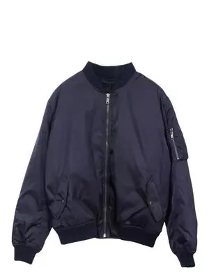 Prada 2020s Padded Bomber Jacket - Blue
