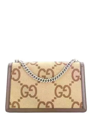 Gucci Dionysus Bag Jumbo Gg Canvas Small Shoulder Bag - Brown