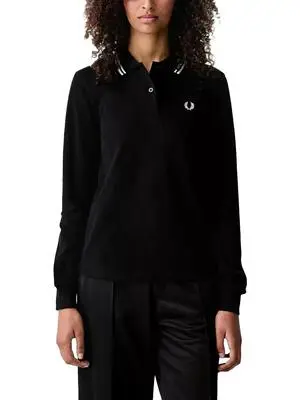 Fred Perry Long-sleeve Polo Shirt Black