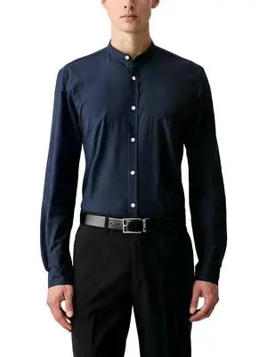 LINDBERGH Long-sleeve Oxford Shirt - Blue