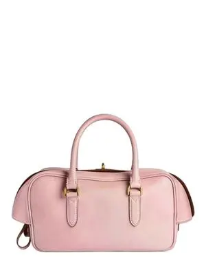 Balenciaga Le 7 Bowling Turn-lock Small Tote Bag - Pink