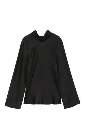RÓHE Foulard-detail Long-sleeve Blouse - Black