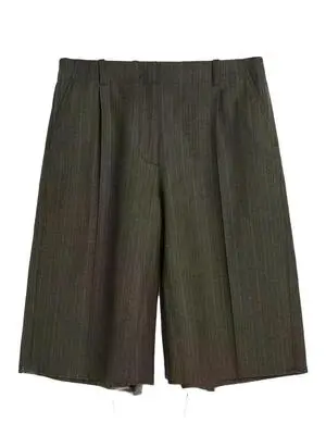 Our Legacy Jumbo Pinstriped Shorts - Grey