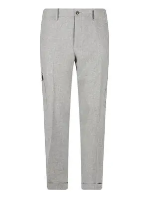 BARBA NAPOLI Straight-leg Cargo Pants - Grey
