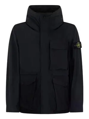 Stone Island Hooded Multi-pocket Jacket - Black