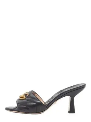 GUCCI 39 Double G Quilted Sandals