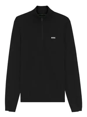 Hugo Boss Warm Turtleneck Sweater - Black