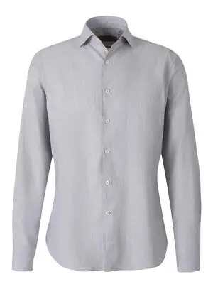 Canali Canali Long Sleeved Plain Shirt Light Gray
