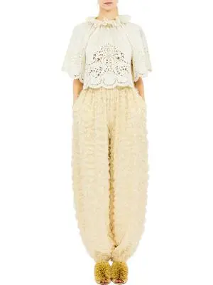 Ulla Johnson Elvira Cinched Pant - Eggshell