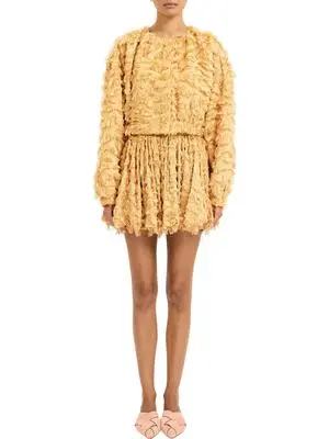 ULLA JOHNSON Augusta Cropped Jacket - Sand