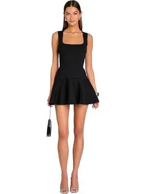 Retrofete Caterina Bandage Knit Dress Black