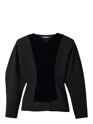 Jacquemus Tailored Open-front Jacket - Black