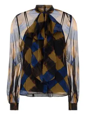 Diane Von Furstenberg Silk Garcelle Shirt - Printed