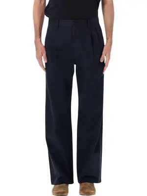 TONYWACK Pleated Wide-leg Trousers - Blu