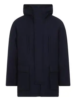 Giorgio Armani Wool Double-breasted Caban Jacket - Blue