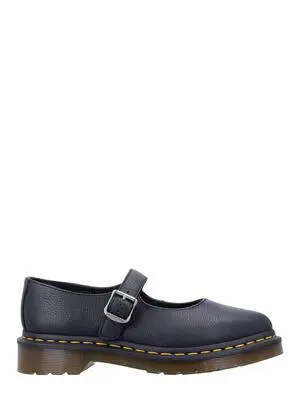Dr. Martens Dr. Martens Elphie Mini Mary Jane Shoes With Buckle Strap And Contrast Stitching Nero