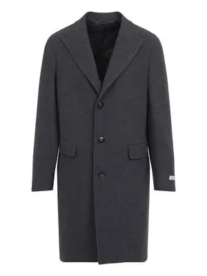 CANALI Canali Men's Wool Single-Breasted Overcoat