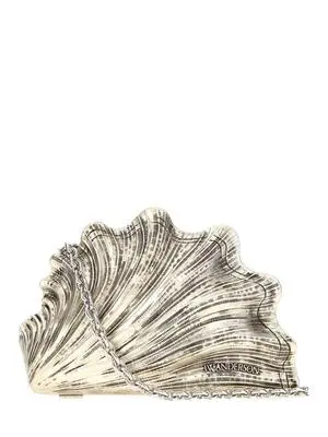 JW Anderson Metal Shell Mini Clutch - Silver