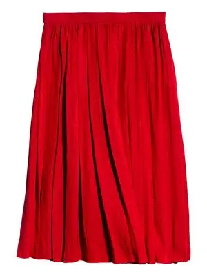 GUCCI Gucci Interlocking G Chain Silk Jacquard Pleated Skirt, Unlined, Regular Fit