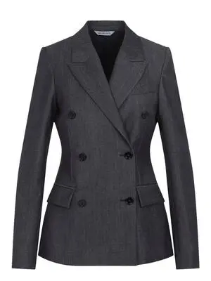 Balenciaga Tailored Wool Jacket - Blue