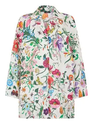 GUCCI Gucci Floral Silk Shirt With Long Sleeves