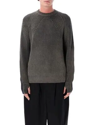 Comme Des Garçons Ribbed Wool Crewneck Sweater - Blu