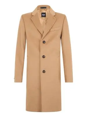 BOSS Boss Wool & Cashmere Long Button Jacket For Men